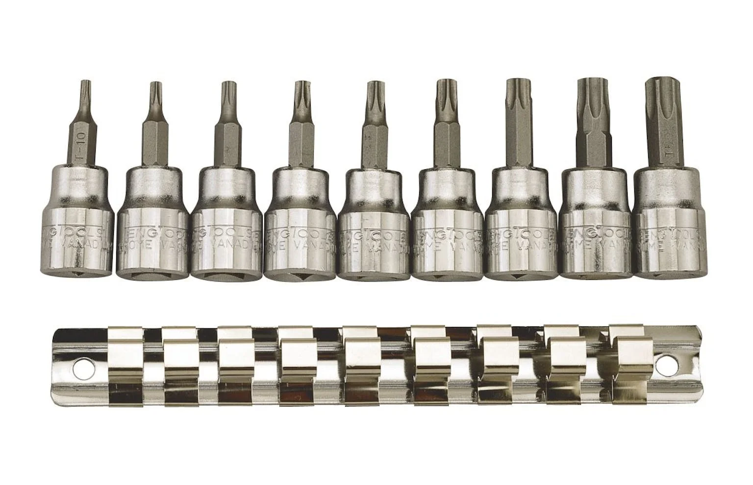 Dopbitsen TPX op rail 3/8" 9 dlg Teng Tools Kopen | Kippers Rijssen